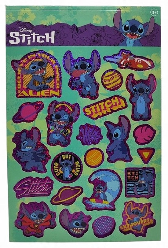 Sticker set - Stitch - Stitch stickers - 6 stickervellen - 150 ...