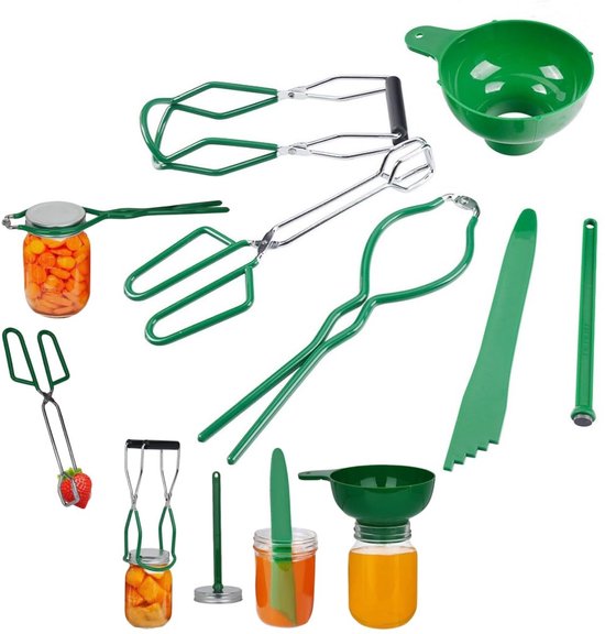 Inmaakkit voor zelf inblikken - 6 Stuks - Groen - Compleet set | bol