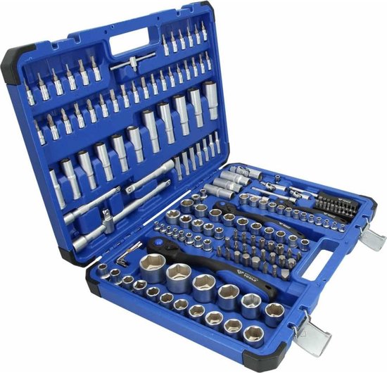 BRILLIANT TOOLS 171-delige Doppenset 1/4" 3/8" 1/2" staal | bol.com