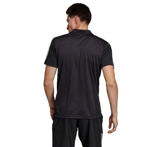 adidas Club 3Str Polo Sportshirt Heren - Black - Maat S | bol.com