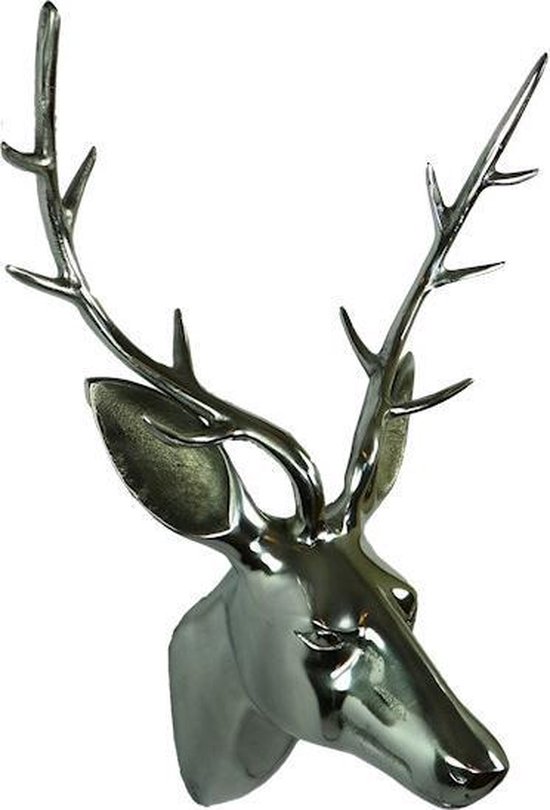 Hoofd Hert Gekleurd Aluminium 15x14x32cm | bol.com