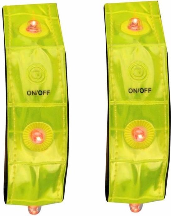 LED banden - Lichtgevende veiligheidsband - Hardlopen - Fietsen - Set ...