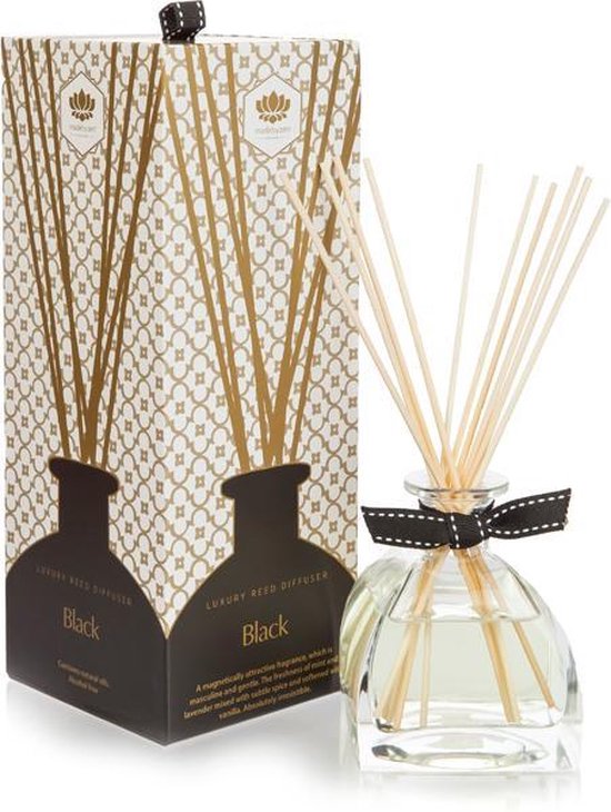 Huisgeur - Alcohol Vrij - black - Made By Zen - luxury reed diffuser | bol