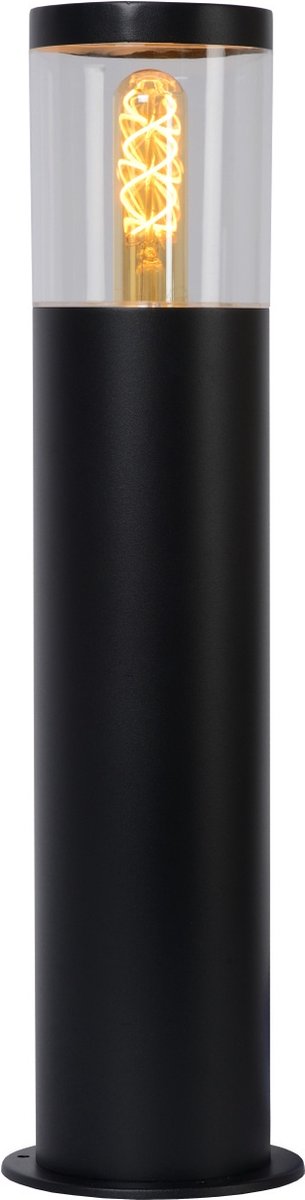 Lucide FEDOR - Sokkellamp Buiten - 1xE27 - IP44 - Zwart | bol