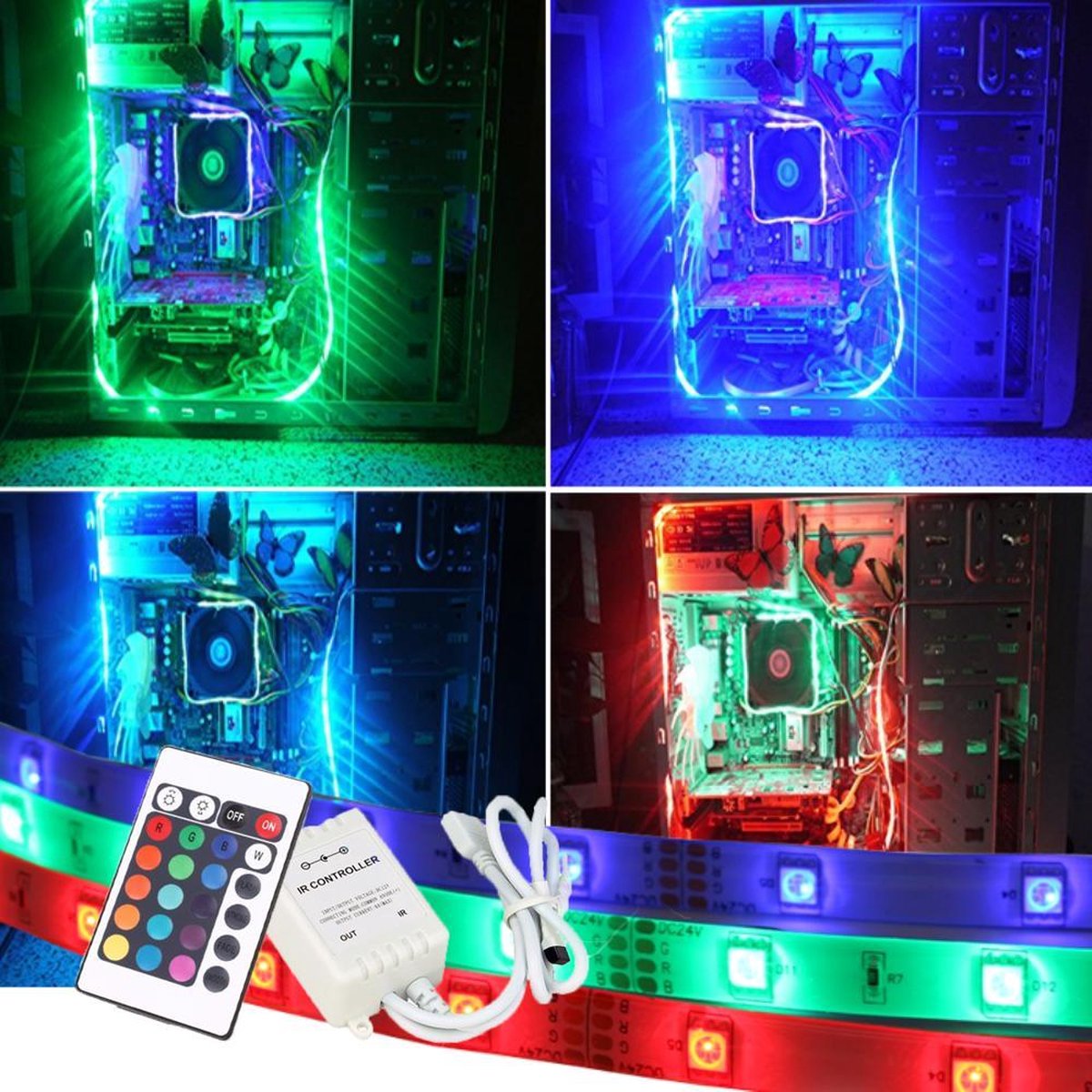 bol.com | PC led strip set 3 meter RGB Basic