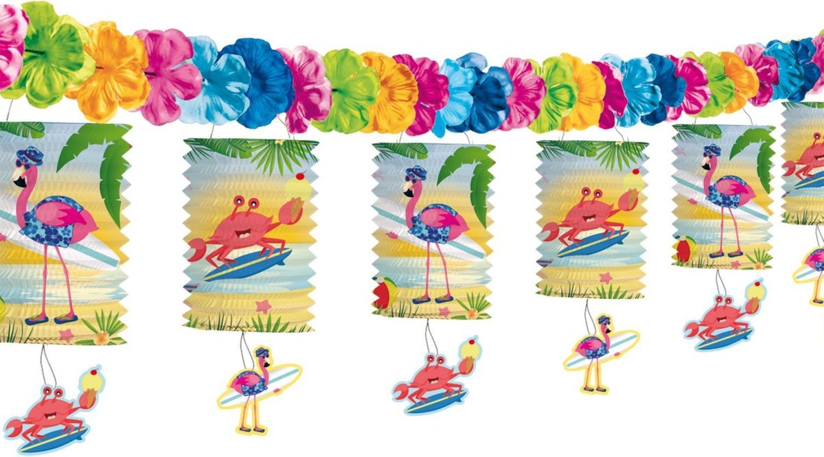 Lampionnen Slinger Flamingo 3,6m | bol.com