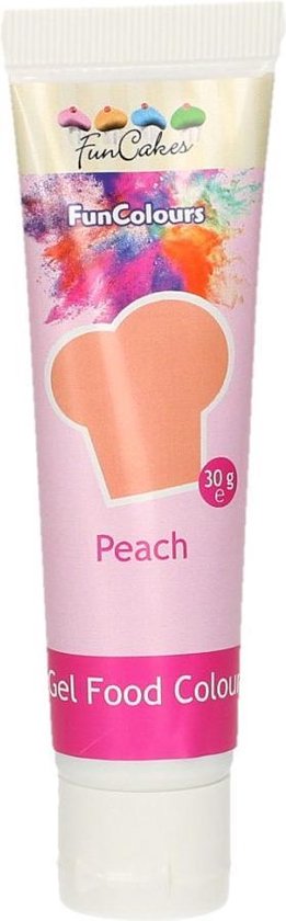 FunCakes Eetbare Voedingskleurstof - Kleurstof voor bakken Perzik 30g ...