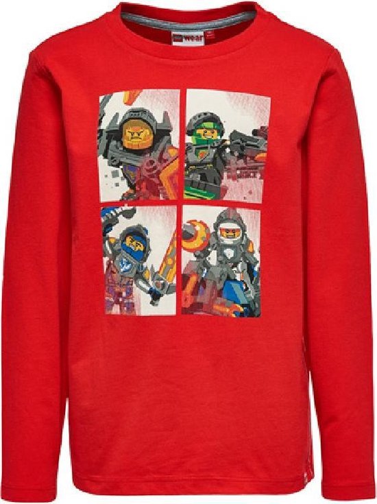 LEGO® Longsleeve NEXO KNIGHTS TONY 808 rood - MAAT 104 | bol