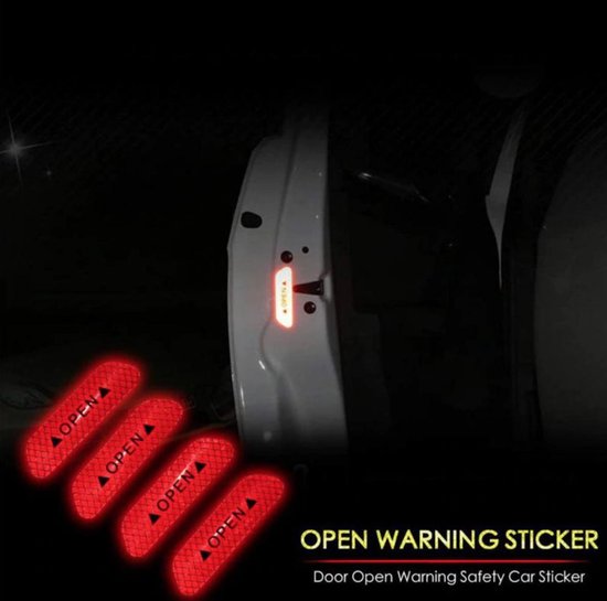 Auto Deuren Reflectoren - Auto stickers - Verkeer - Veiligheid - Auto ...