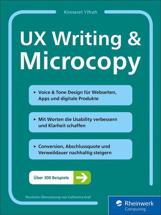 UX Writing u. Microcopy (ebook), Kinneret Yifrah | 9783836274050 ...