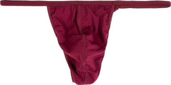 HOM - Heren - Plumes G-String Kaki Groen - Rood - XL | bol.com