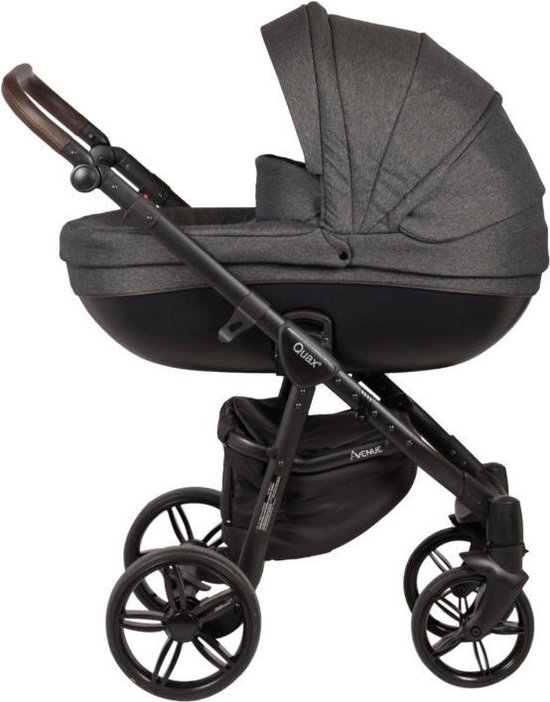 Quax AVENUE KINDERWAGEN - LINEN BLACK | bol