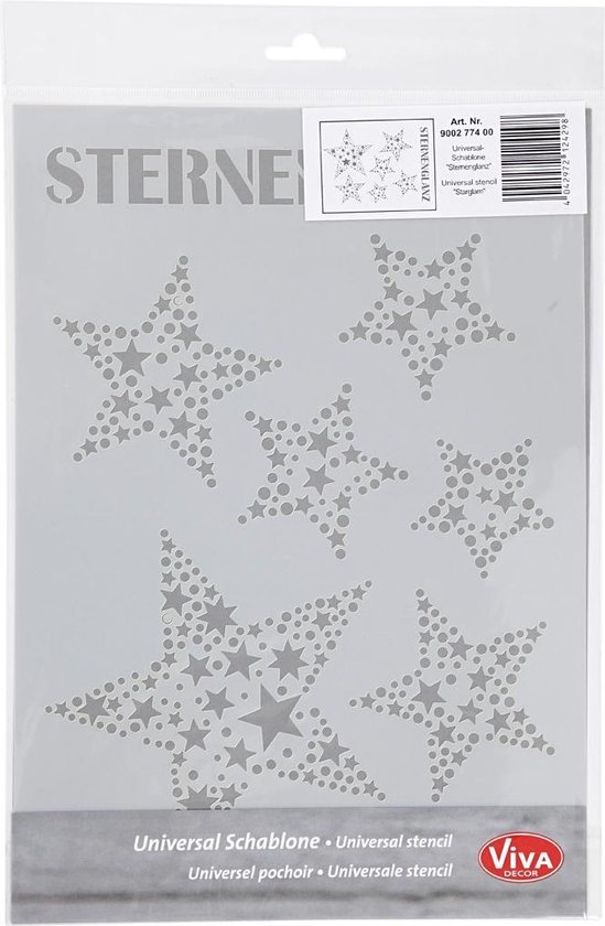 Flexibel sjabloon. sterren. A4. 210x297 mm. 1 stuk | bol.com