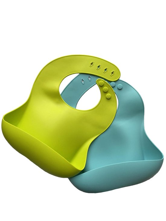 Slabbetje Baby met opvangbakje | Siliconen | Slabber | Afwasbaar ...