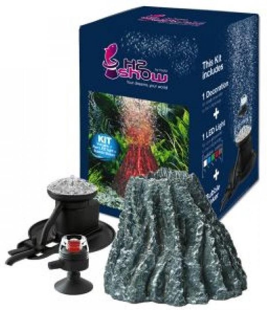 Hydor H2Show Earth Wonders Volcano Kit Rood LED | bol.com