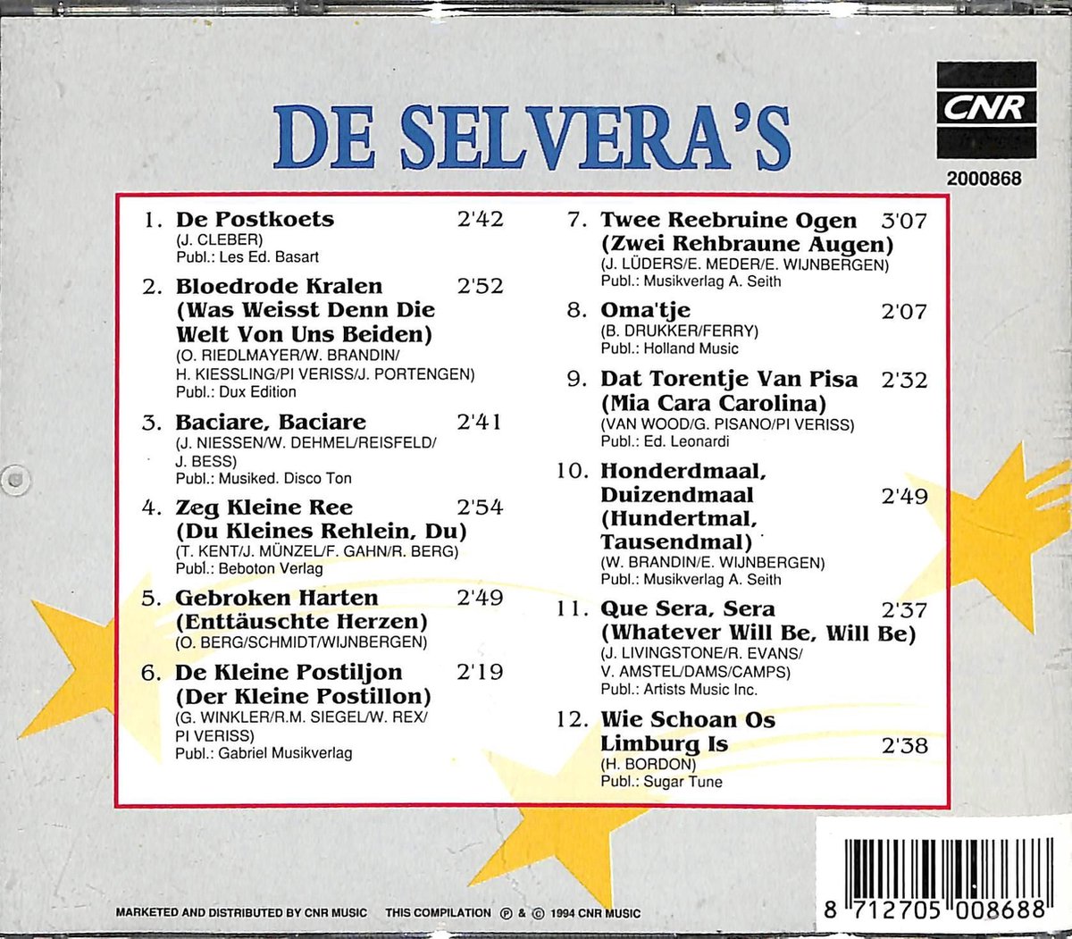 De Selvera's, Selvera's | CD (album) | Muziek | bol