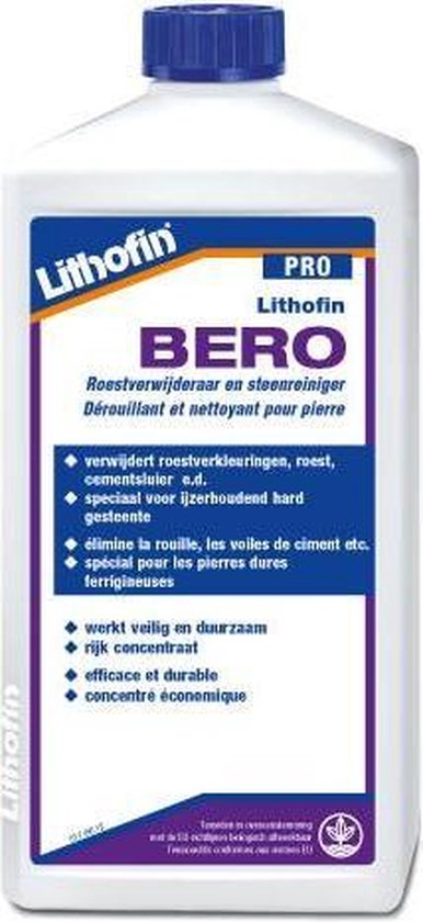 Lithofin PRO BERO - Langdurige verwijdering van roest - 1 L | bol