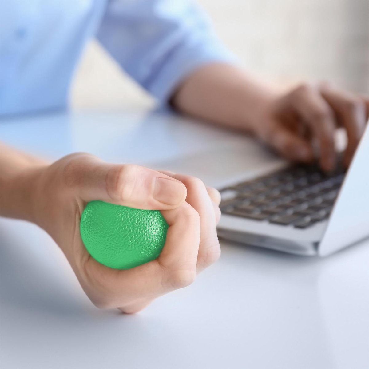 Relaxdays handtrainer - stressbal - set van 6 - anti stress ballen ...