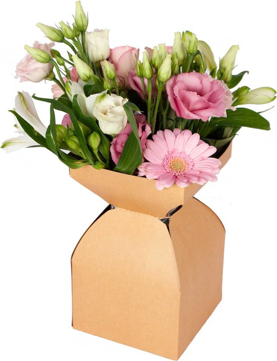 Brievenbusbloemen van Hee Dat Is Het | Brievenbuspost roze/wit boeketje ...