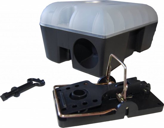 Transparante voerdoos met rattenklem | bol