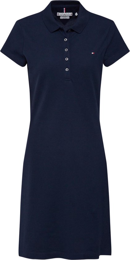 Tommy Hilfiger Heritage Slim Korte Jurk Blauw L Vrouw Bol