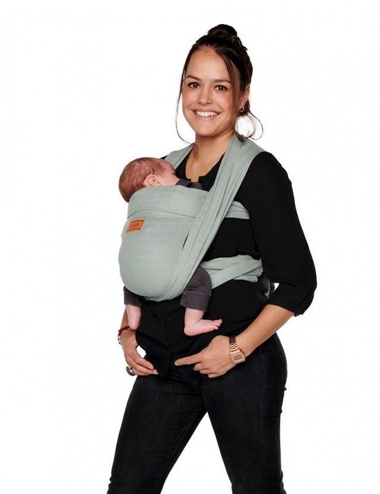 ByKay - Draagdoeken - MyKay Newborn - Half Buckle - Hydrofiel - Minty ...