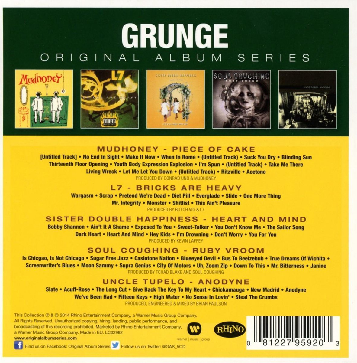 Various-The Grunge Years - Original Album Series, Original Album Series ...