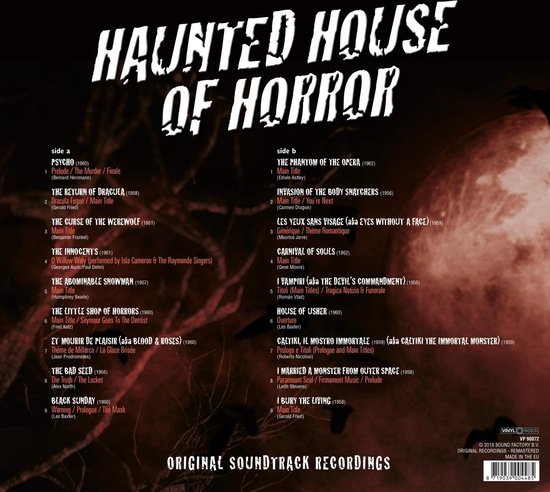 Haunted House of Horror: Creepiest Movie Music Ever, various artists ...