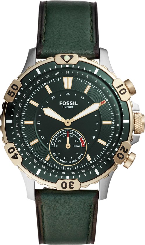Fossil Garrett Hybrid Smartwatch FTW1193 - Groen | bol.com