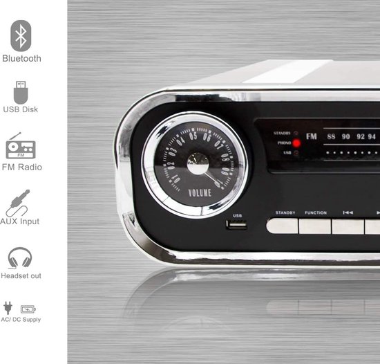 Lauson 01TT16 Vinyl Platenspeler Retro | Vintage Turntable Muscle Car ...