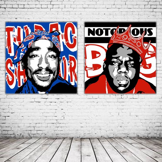 Pop Art Duo Tupac Shakur & Notorious BIG | bol.com