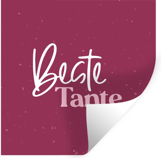 Muurstickers - Sticker Folie - 'Beste tante' - Roze - Spreuken - Quotes ...