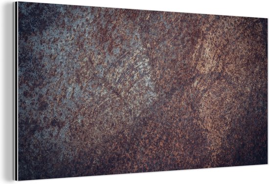 Wanddecoratie Metaal - Aluminium Schilderij Industrieel - Roest ...