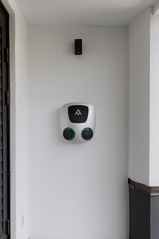 Charge Amps Aura dubbel laadstation 2 x 22 kW type 2, Mode 3, dubbele ...