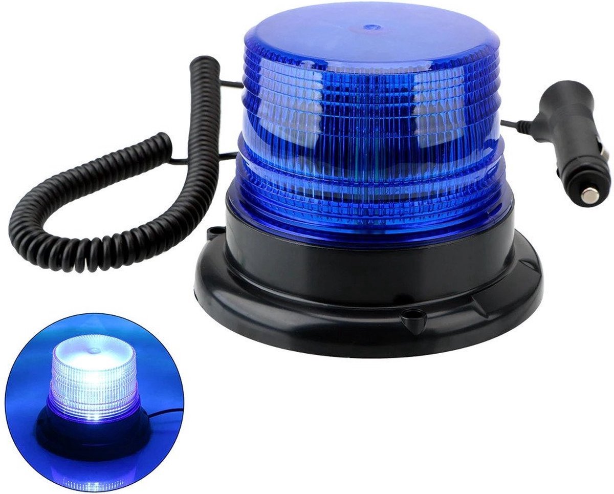 Blauw Zwaailicht LED Stroboscoop Noodverlichting met Magneet | bol.com