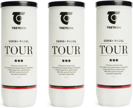 Tretorn Serie Tour Padelballen – 3 Blikken - 9 Ballen | bol