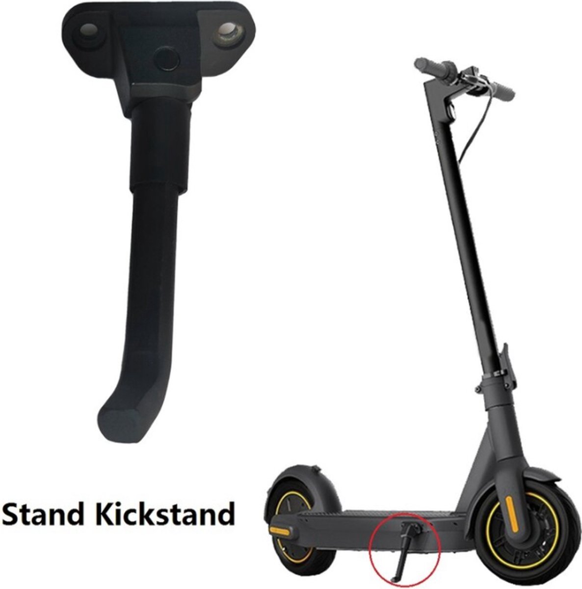 Standaard voor segway ninebot g30 max - grijs - zijstandaard ...