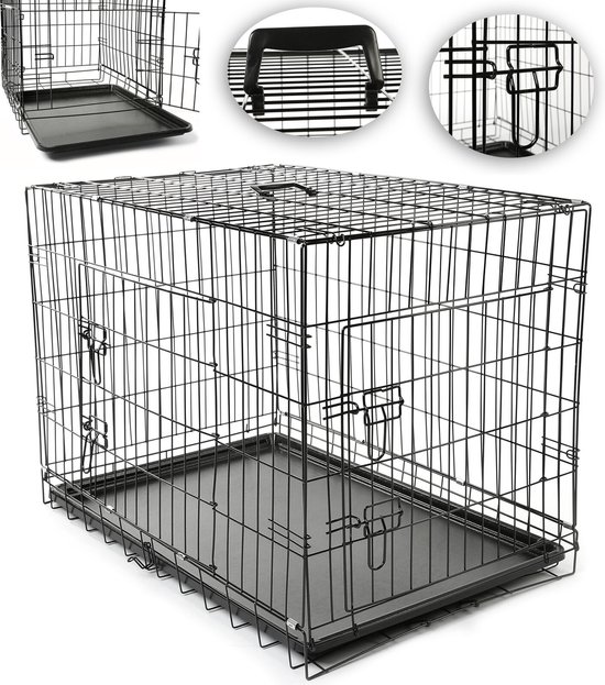 Sens Design Hondenbench - metaal - opvouwbaar - maat L | bol