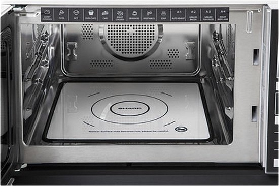 Sharp R890S Combimagnetron 900W 28L Zwart/Zilver | bol