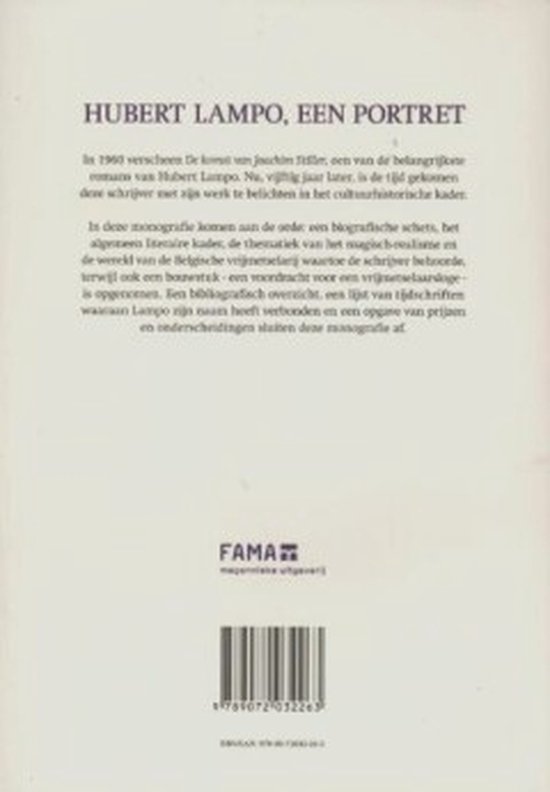 Hubert Lampo een portret | 9789072032263 | Hubert Lampo | Boeken | bol