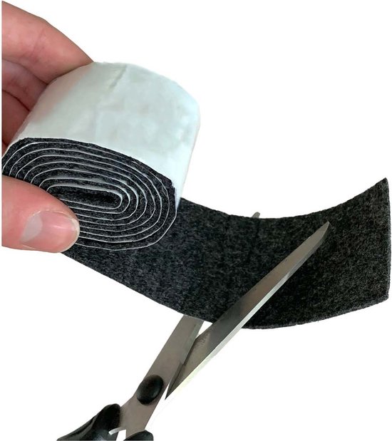 FSW-Products - Zelfklevende Vilt Grijs (Rol 1 Meter) - 5cm breed - Vilt ...