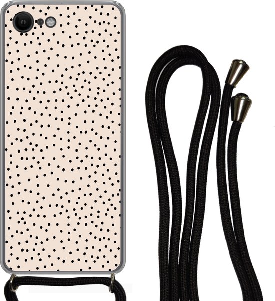 Telefoonkoord - Telefoonketting - Hoesje met koord iPhone 7 - Stip ...