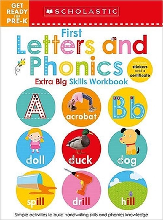 First Letters and Phonics Get Ready for Pre-K Workbook: Scholastic ...