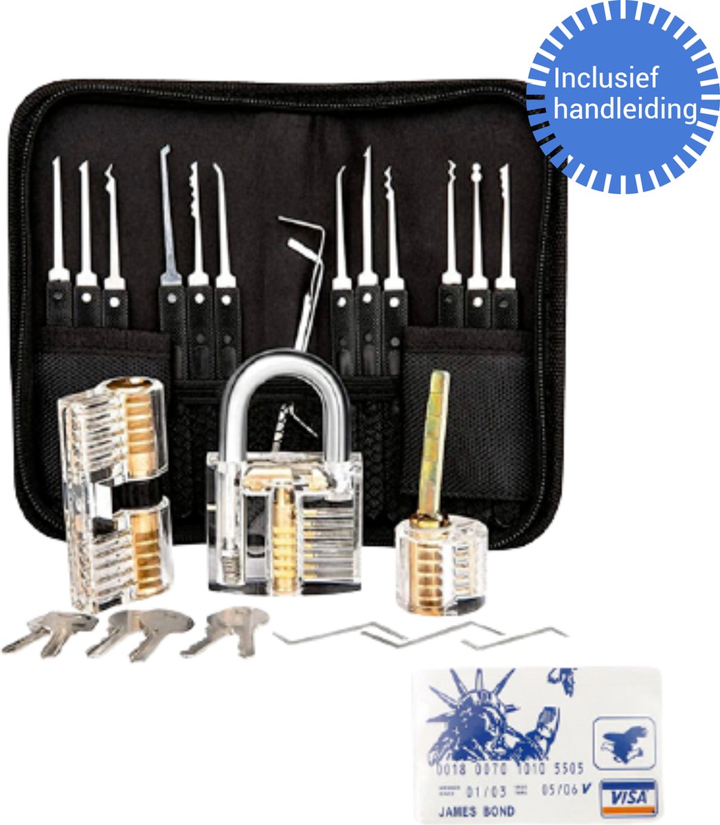 Premium Lockpick set - Lockpicking set - Lockpick - Lockpick set ...