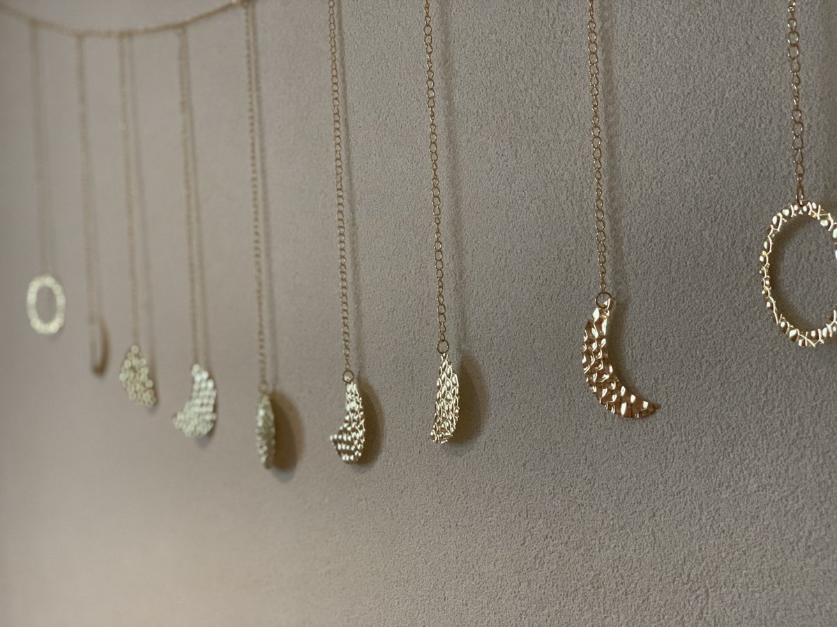 Gouden decoratie - gouden maan - slinger - maantjes - halve maantjes ...