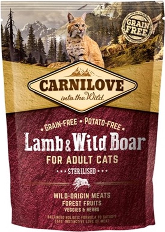 Carnilove Lamb / Wild Boar Sterilised | bol
