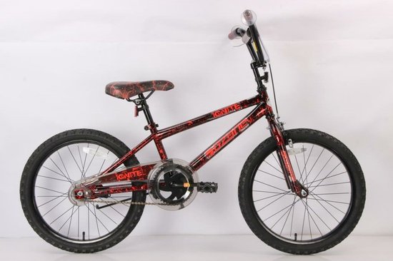 IGNITE BMX 20 INCH ZWART ROOD | bol