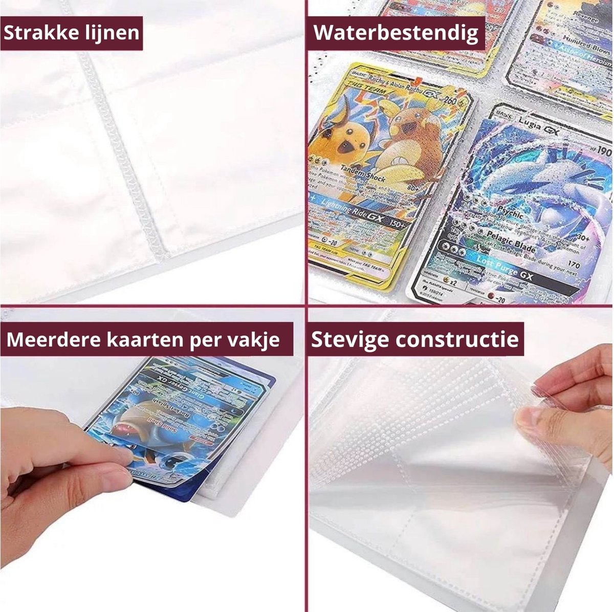 XL Verzamelmap geschikt voor Pokémon Kaarten - Yu-Gi-Oh Map - Map voor ...