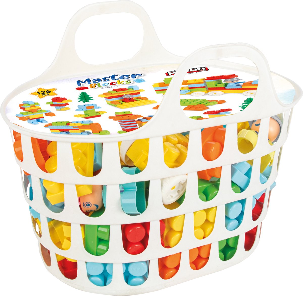 Master blocks - Mega Bloks First Builders 128 Blokken in Opbergmand ...