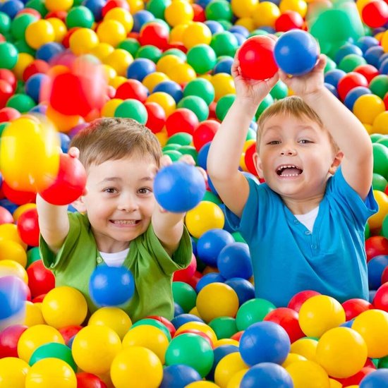 Opvouwbaar ballenbak met 200 gekleurde plastic ballenbak bakken a 6cm | bol